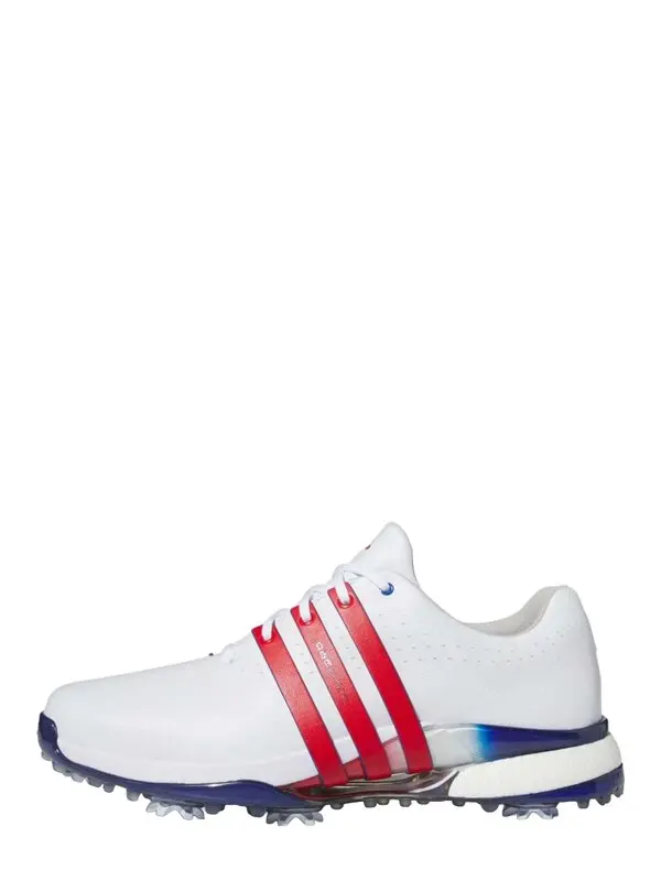 Adidas Tour 360 24 Golf Shoes - White/blue/red