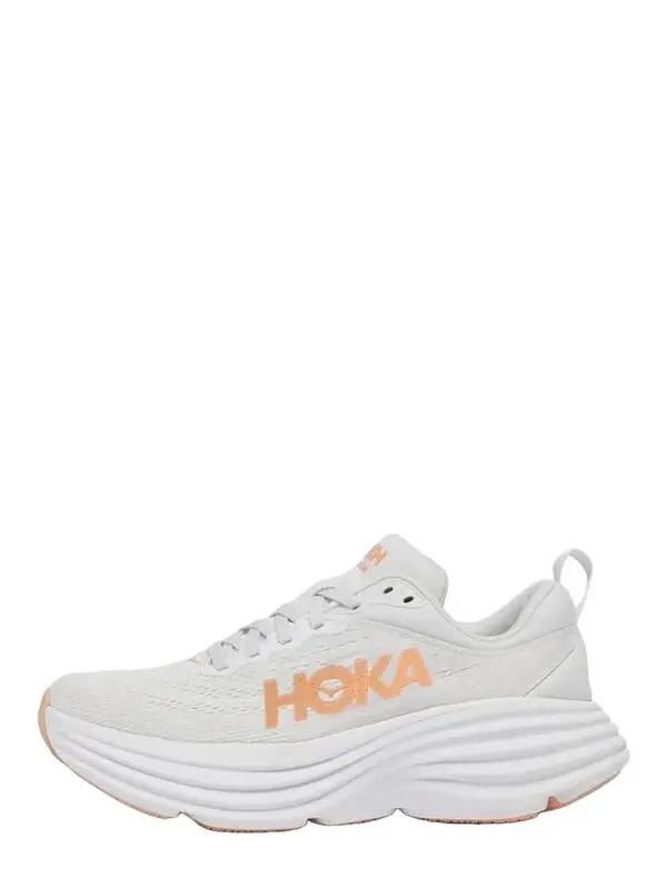 Hoka One One Bondi 8 Sneakers - White/cantaloupe