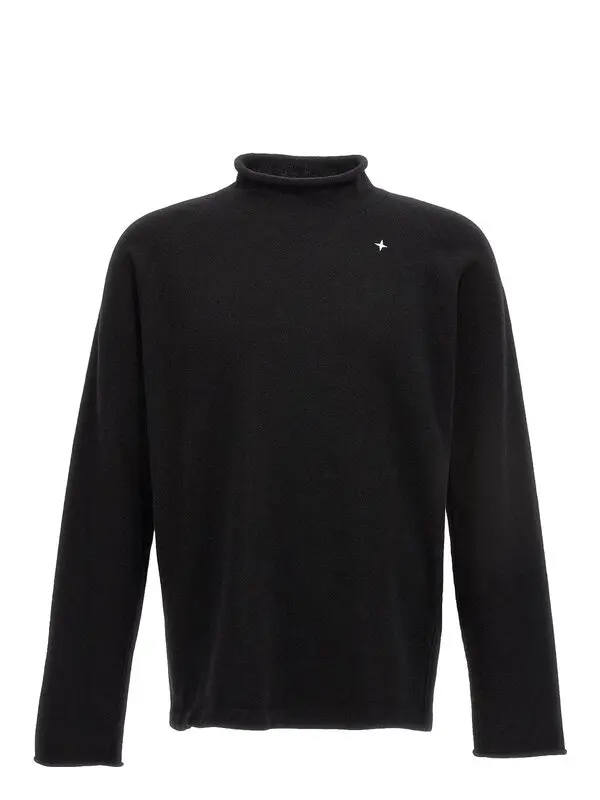 Stone Island Wool Knit Sweater - Black