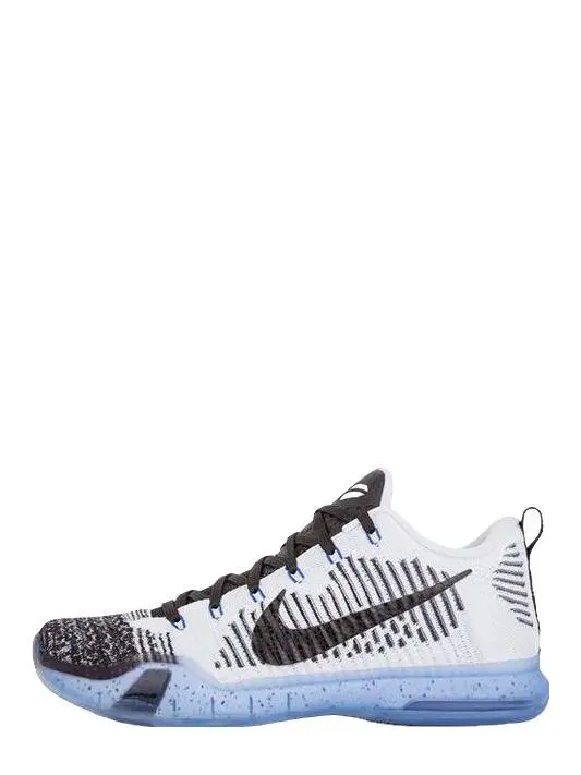 Nike Kobe Elite Premium Htm 'shark Jaw' Low Top Basketball Shoe - White/black