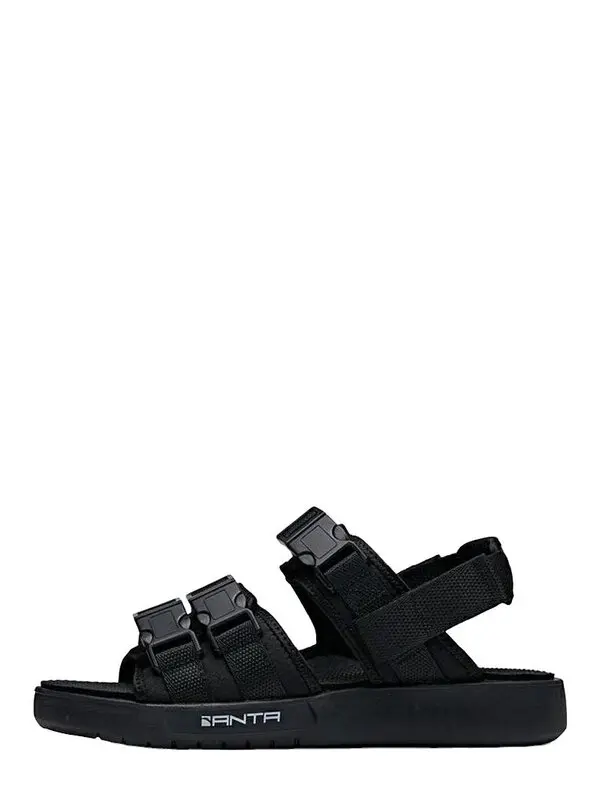 ANTA Life Series Sandals With Buckled Straps - Black
