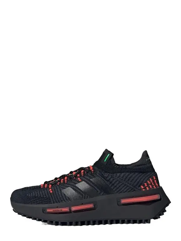 Adidas Nmd_s1 "black Orange Lime" Sneakers - Core Black/carbon/flash Lime