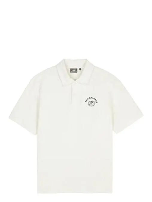 NEW BALANCE X Seiji Andy Graphic Polo Tee - White/black