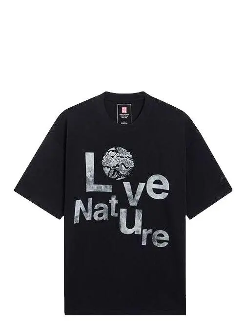 LI-NING Love Nature Graphic Loose Fit T-shirt - Black