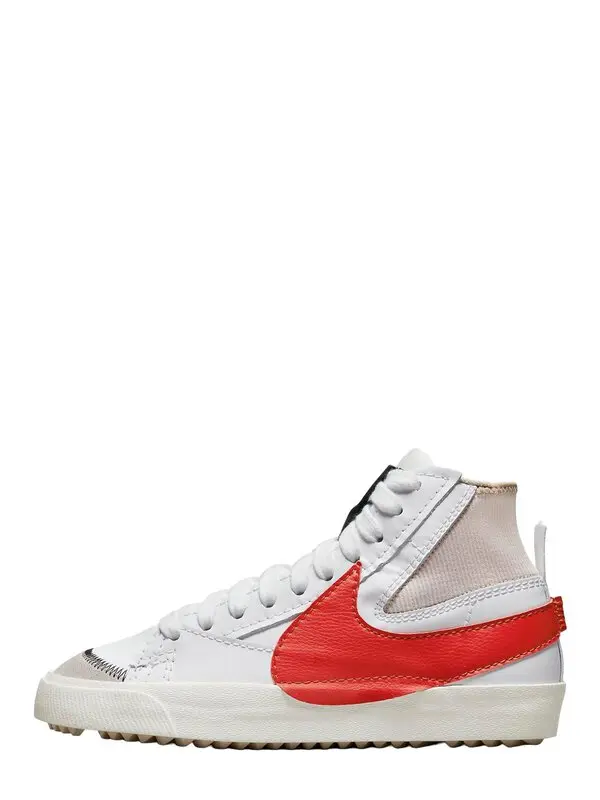 Nike Blazer Mid '77 Jumbo Sneakers - White/red