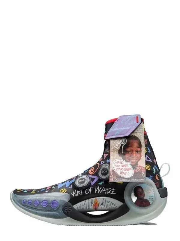 LI-NING Way Of Wade Infinity "moment" High Top Sneakers - Black/multi-clour