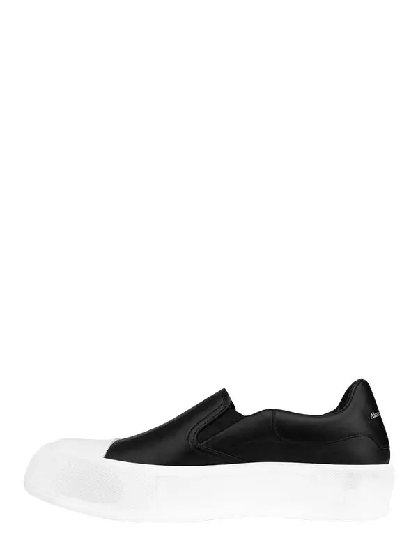 Alexander McQueen Deck Skate Plimsoll - Black/white