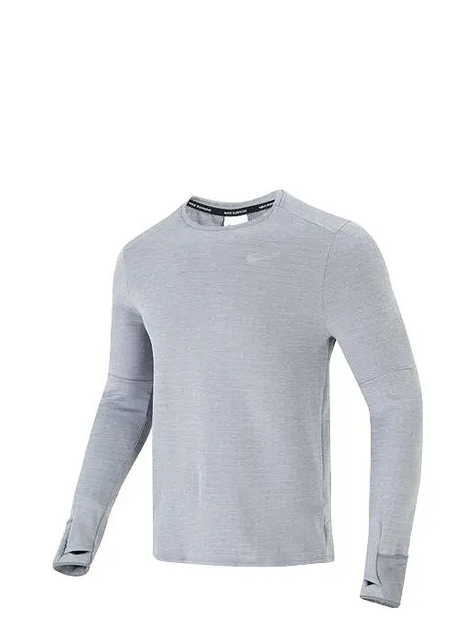 Nike Long Sleeve Crewneck Training Shirt - Grey