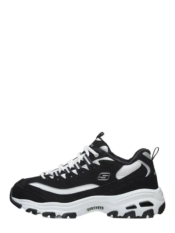 Sketchers D'lites 1.0 Low Top Sneakers - Black/white