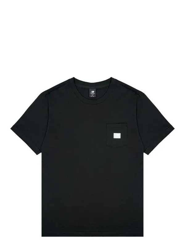 NEW BALANCE Pocket Small Logo Round Neck Short Sleeve - Black