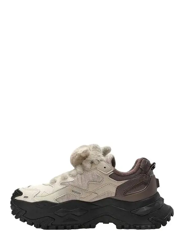 FILA FUSION Platform Sneakers - White/beige/brown