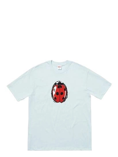 Supreme Ss18 Ladybug Tee Pale Blue Printing Short Sleeve - Light Blue