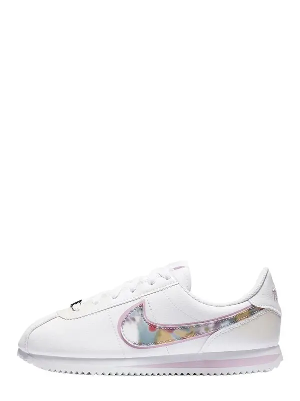 Nike Cortez Se "fuzzy Floral Print" Sneakers - While/arctic Pink