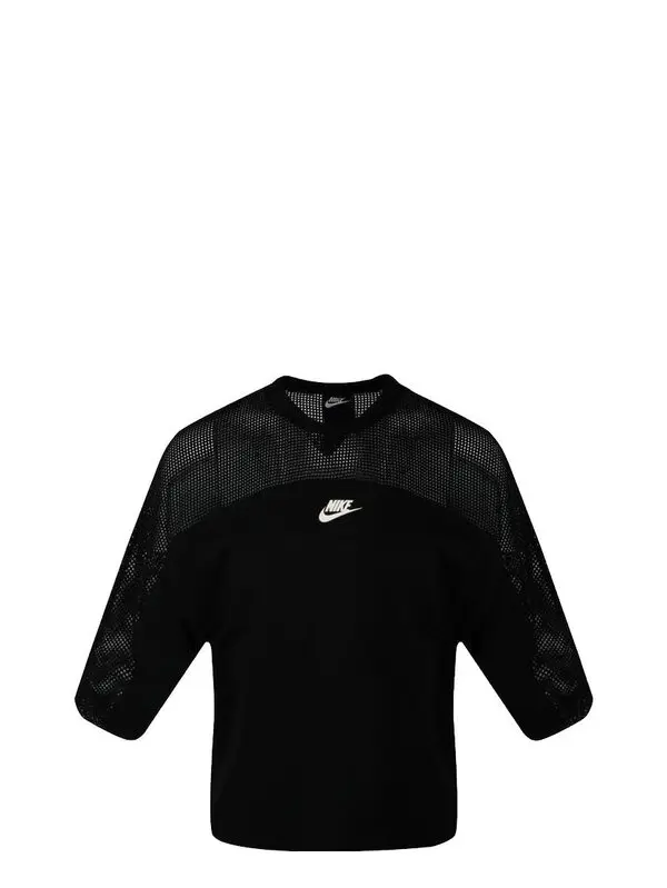 Nike Nsw Crew Mesh Top - Black/white