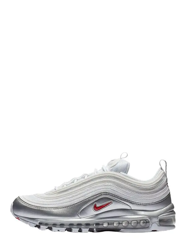 Nike Max 97 Sneakers - White/varsity Red-metallic Silver-black