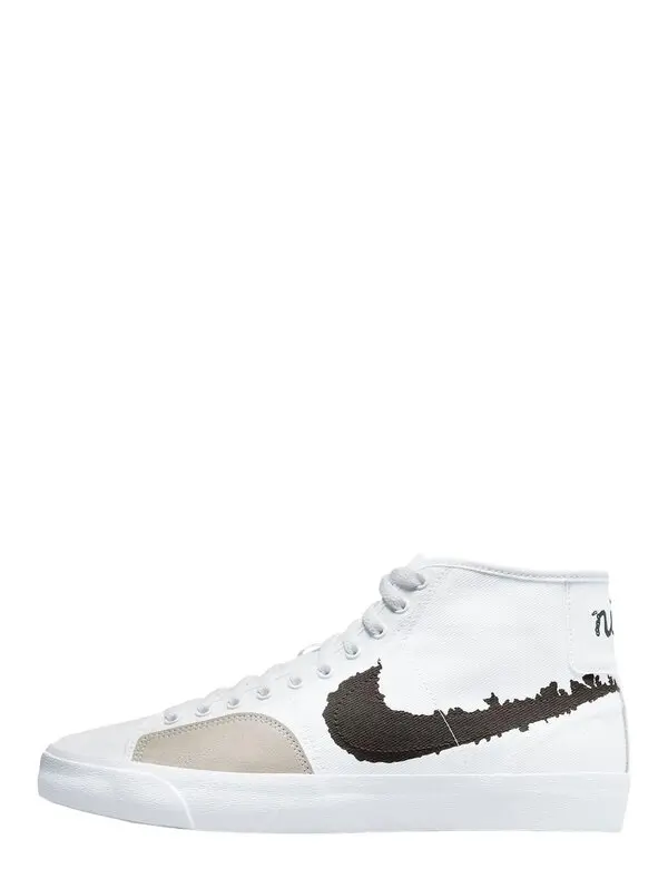 Nike Blazer Court Mid Premium Sb Sneakers - White/black/brown