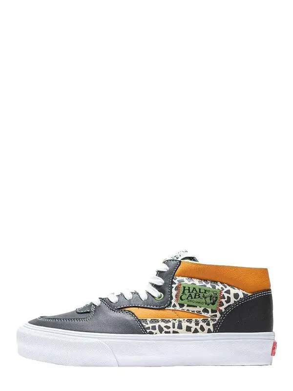 VANS Half Cab Ef Vlt Lx 'giraffe' Skate Sneakers - Black/brown/leopard