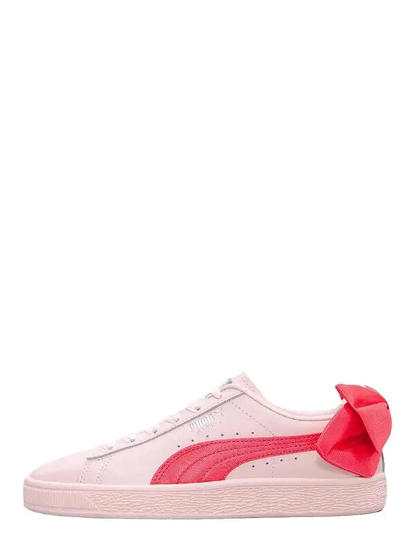 PUMA Basket Bow Patent Sneakers - Pink
