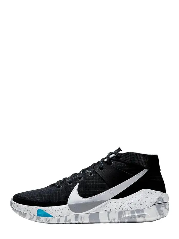 Nike Kd Mid Top Basketball Sneakers - Black