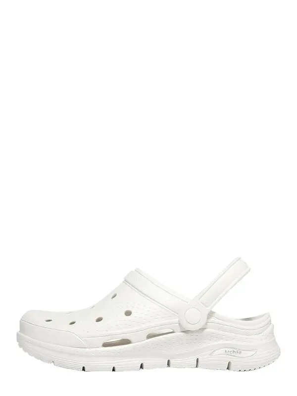 Sketchers Arch Fit Its A Fit Clogs - White