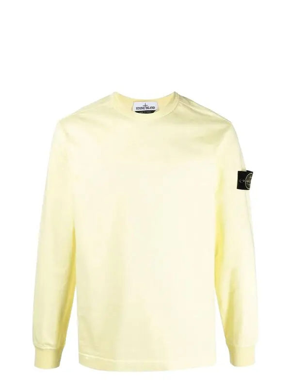 Stone Island Heavy Jersey Crewneck Sweatshirt - Yellow
