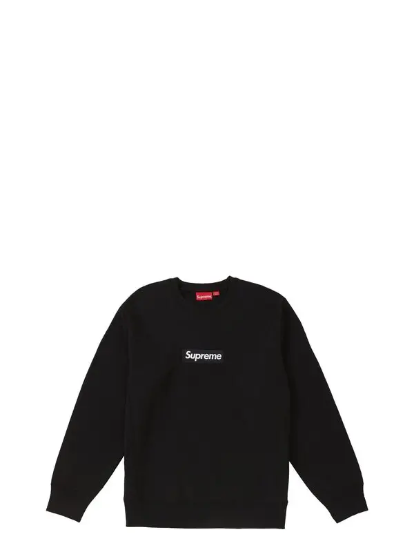 Supreme Fw18 Box Logo Crewneck Pullover - Black