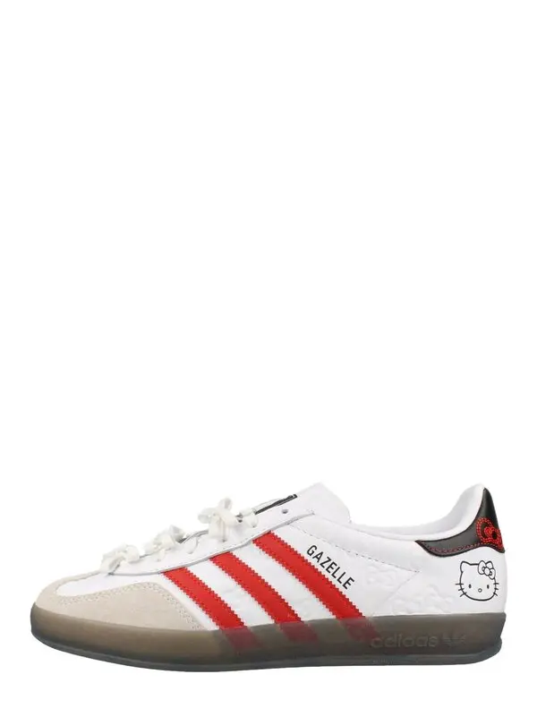 Adidas X Hello Kitty Gazelle Indoor '50th Anniversary' Sneakers - White/red/gold