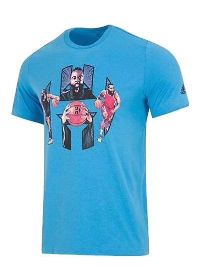 Adidas Harden Logo T-shirt Asia Sizing - Blue