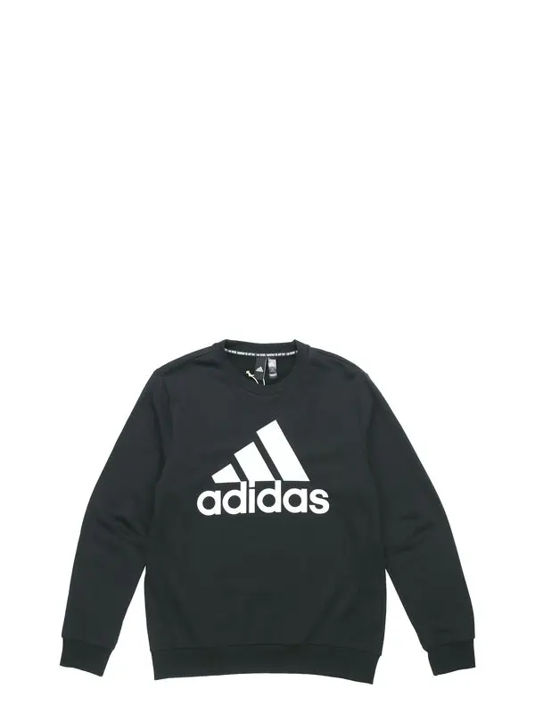 Adidas Crewneck Pullover With Logo - Black
