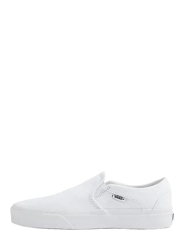 VANS Asher Canvas Slip-on Sneakers - White