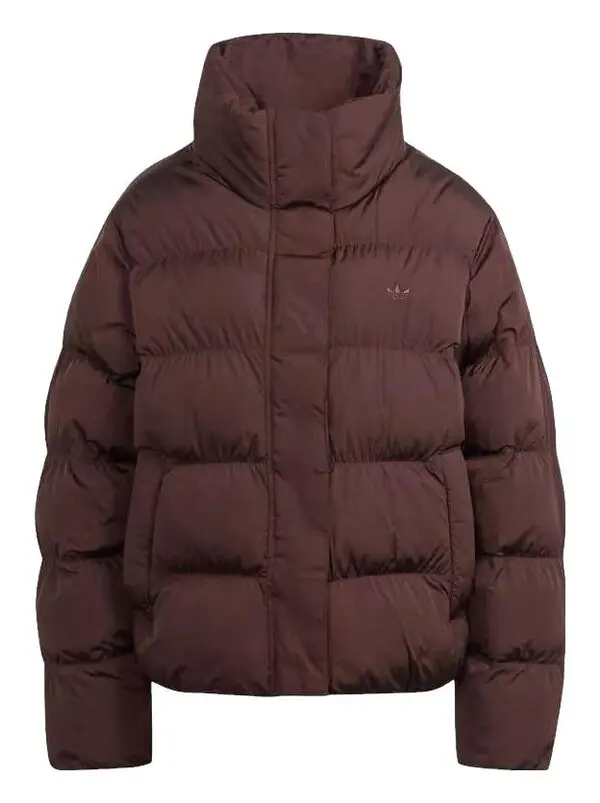 Adidas Short Vegan Puffer Jacket - Shadow Brown
