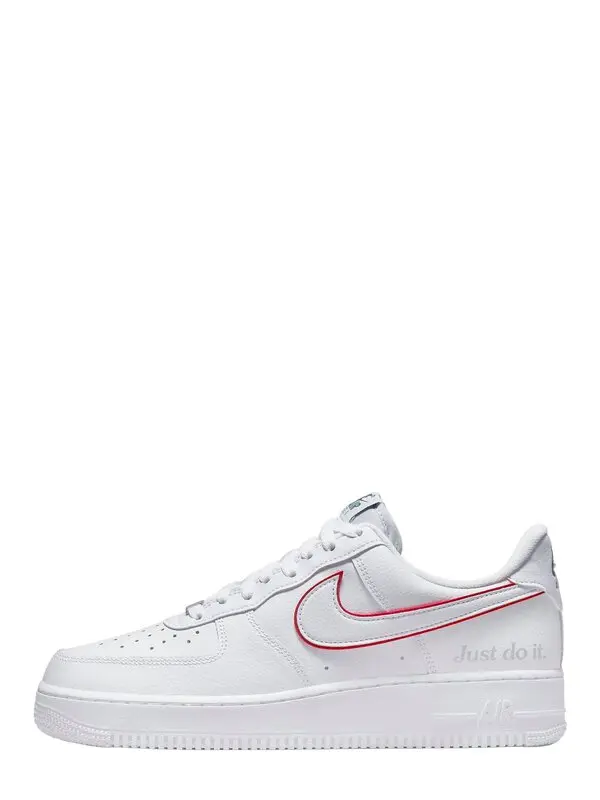 Nike Force 1 "just Do It" Low Top Sneakers - White/red