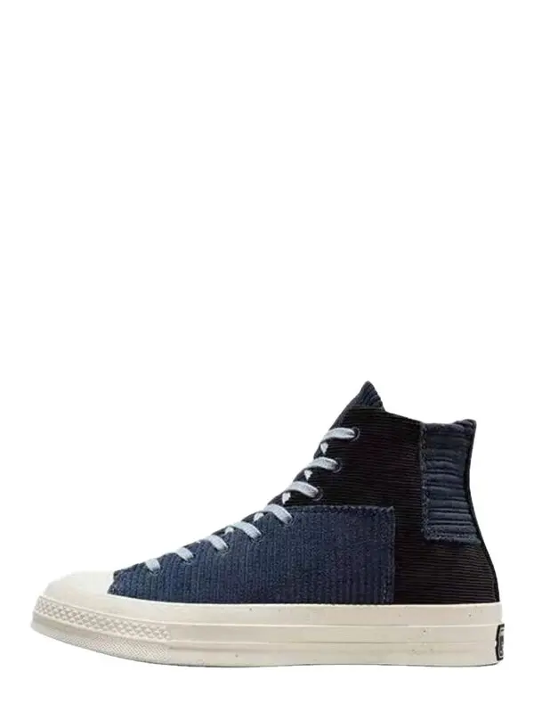CONVERSE Chuck 70 Hi Upcycled Corduroy Sneakers - Black/navy/egret