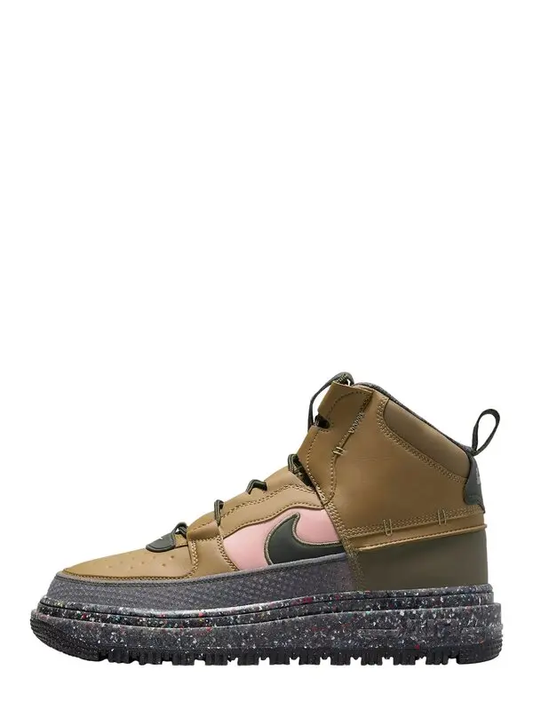 Nike Force 1 Boot Nn High Top Sneakers - Brown/black/pink