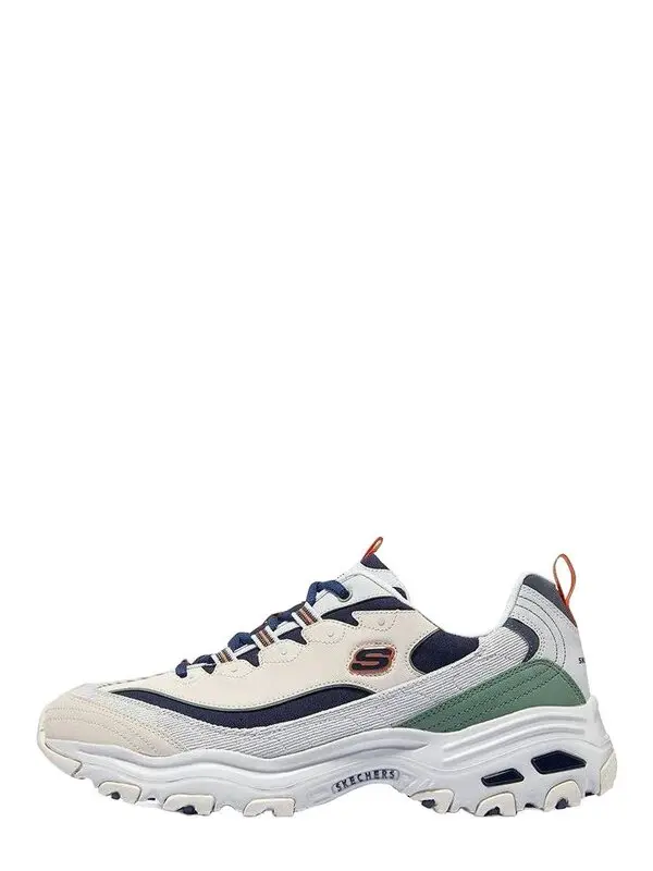 Sketchers Dlites 1.0 Chunky Lace-up Sneakers - Beige/navy