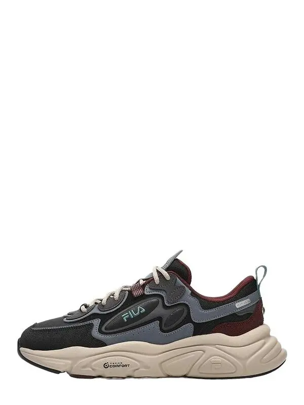 FILA Mars 1s Low Top Athletic Sneakers - Black/grey/red