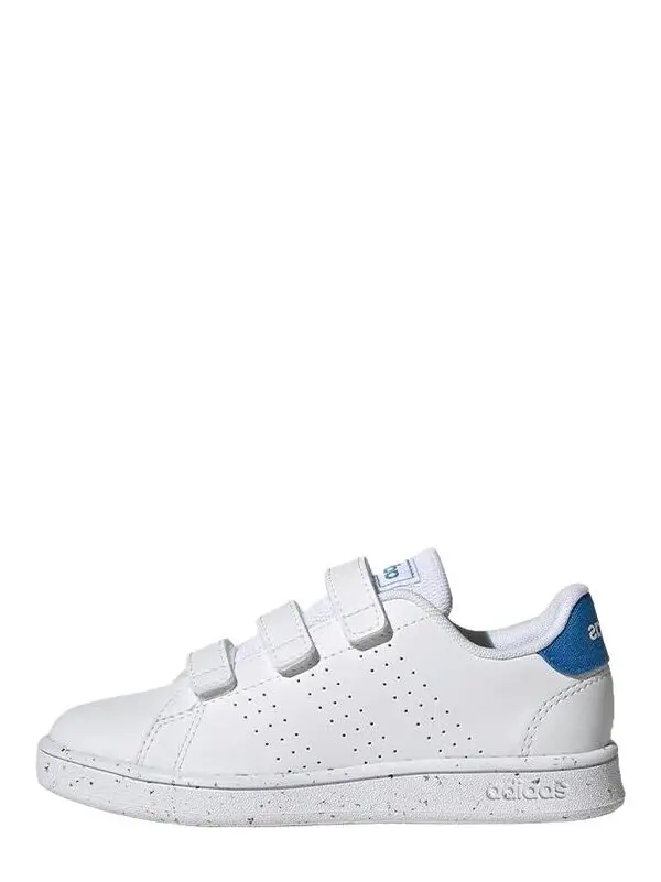 Adidas Advantage Lifestyle Court Hook-and-loop Sneakers - Cloud White/blue Rush/core Black