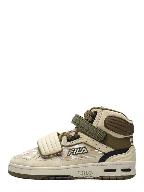 FILA FUSION Teratach X White Mountaineering High Top Sneakers - Beige/green
