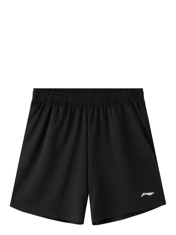 LI-NING Logo Table Tennis Knit Shorts - Black