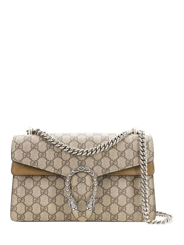 Gucci Dionysus Small Gg Shoulder Bag - Cream/brown