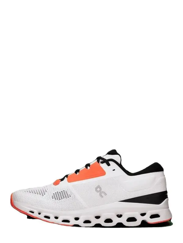 On Cloudstratus 3 Athletic Sneakers - White/orange