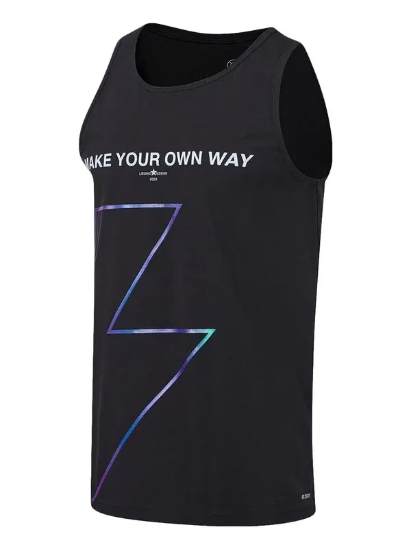 LI-NING Way Of Wade Graphic Basketball Tank - Black/multi-color