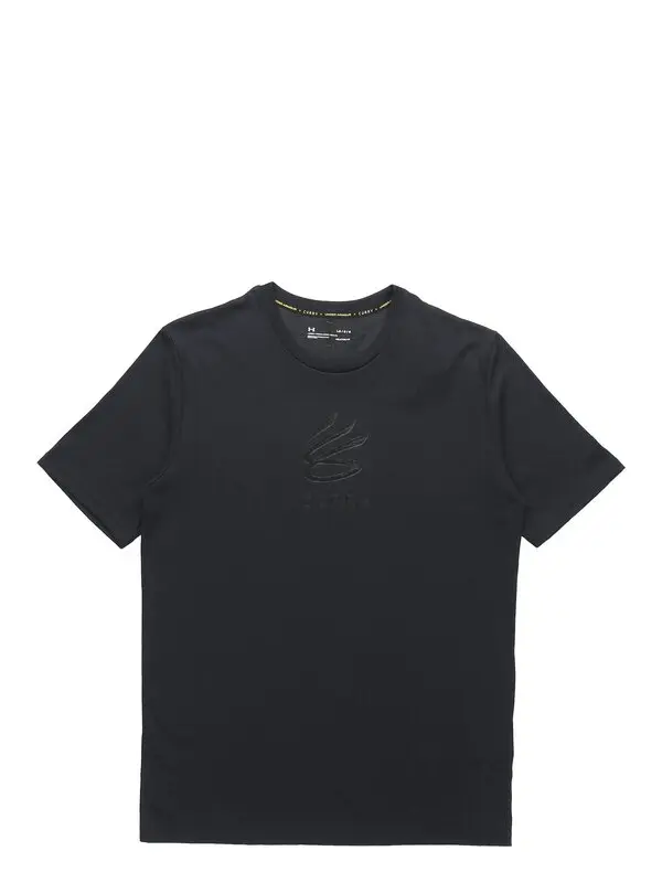 Under Armour Curry Casual Round Neck Cotton Short Sleeve - Black