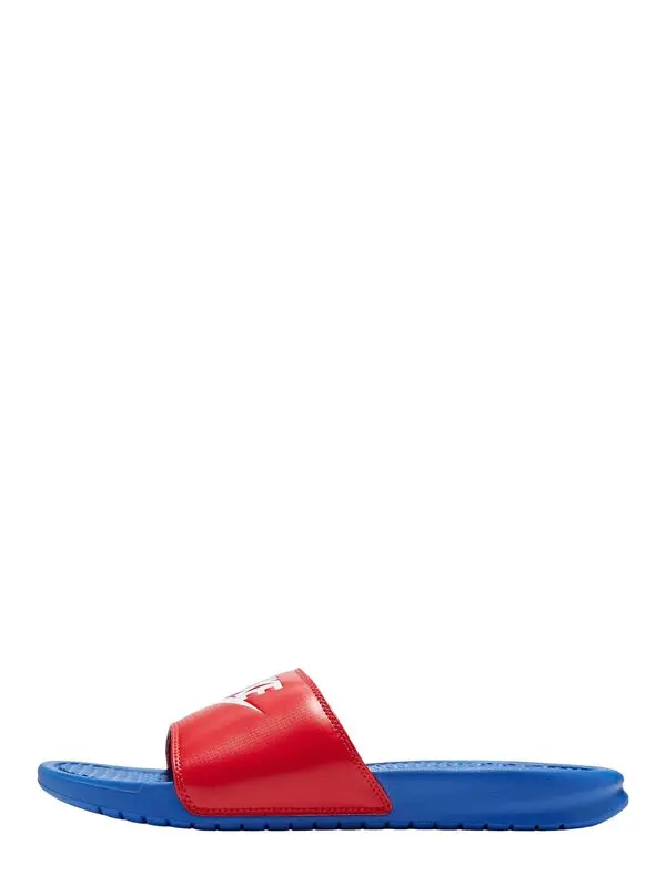 Nike Benassi Jdi Slides - Whiteredblue