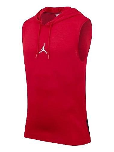 JORDAN Dri-fit Hooded Gym Vest - Red