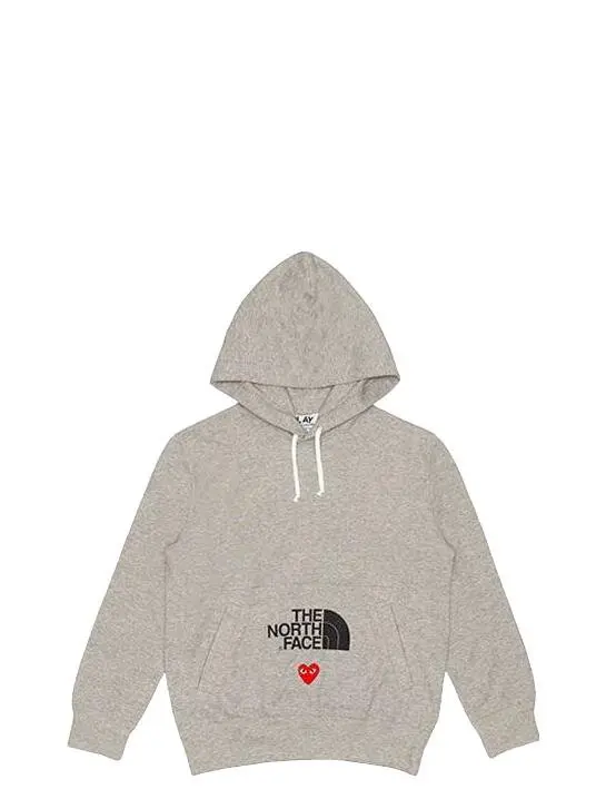 Play Comme Des Garcon X The North Face Hoodie 'grey - Gray