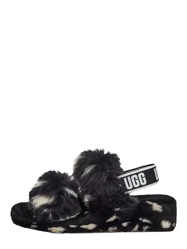 UGG Oh Yeah Spots Slide Sandals - Black