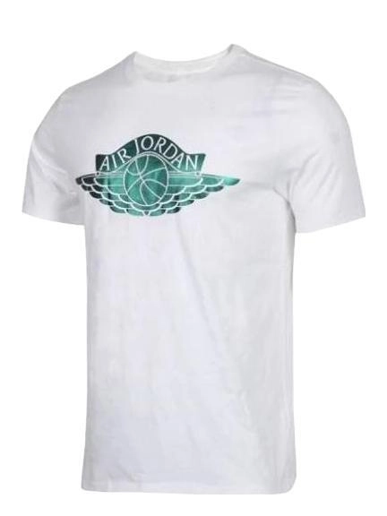 JORDAN 1 Wings Logo T-shirt 'white - White/green