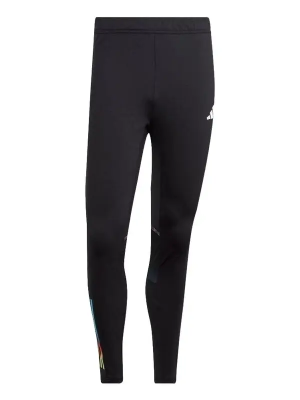 Adidas Slim Fit Mid Waist Sports Pants Black - Default Colorway