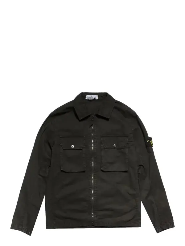 Stone Island Two-pocket Shirt Jacket - Black